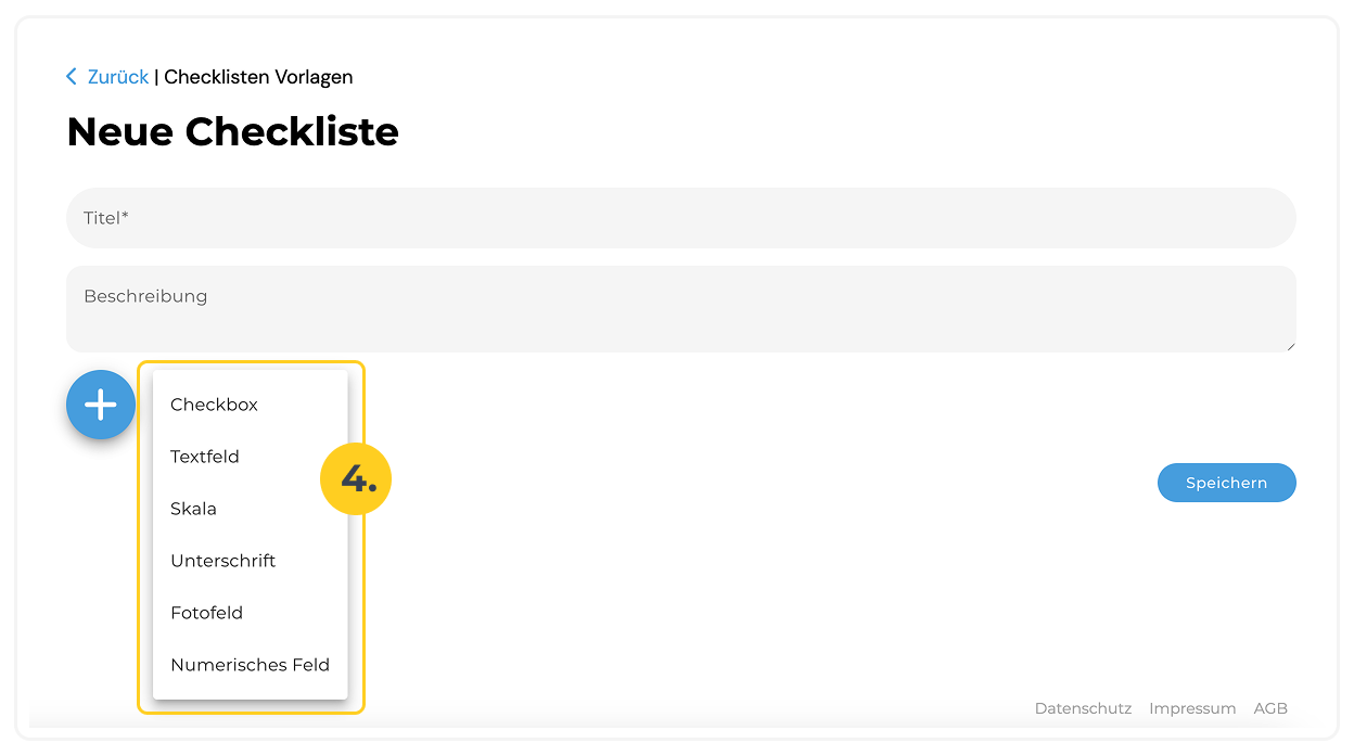 Wie lege ich Checklisten an?